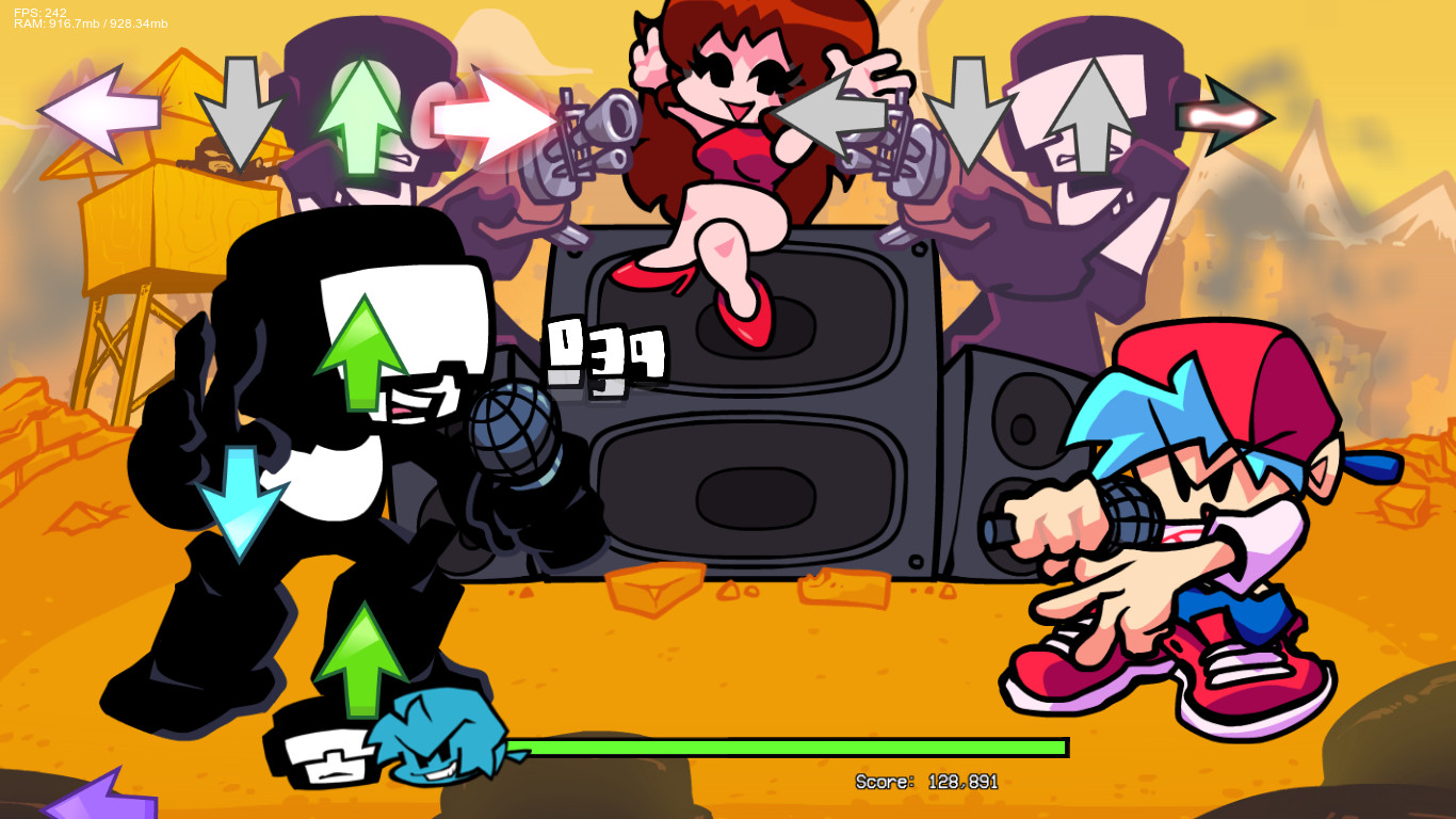 Tzen Boyfriend V Slice Port Mod for Friday Night Funkin' | FNF Mods