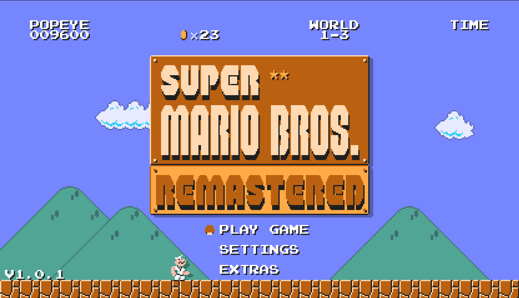 Popeye Mod for Super Mario Bros. Remastered [Unofficial] | SMB1R Mods