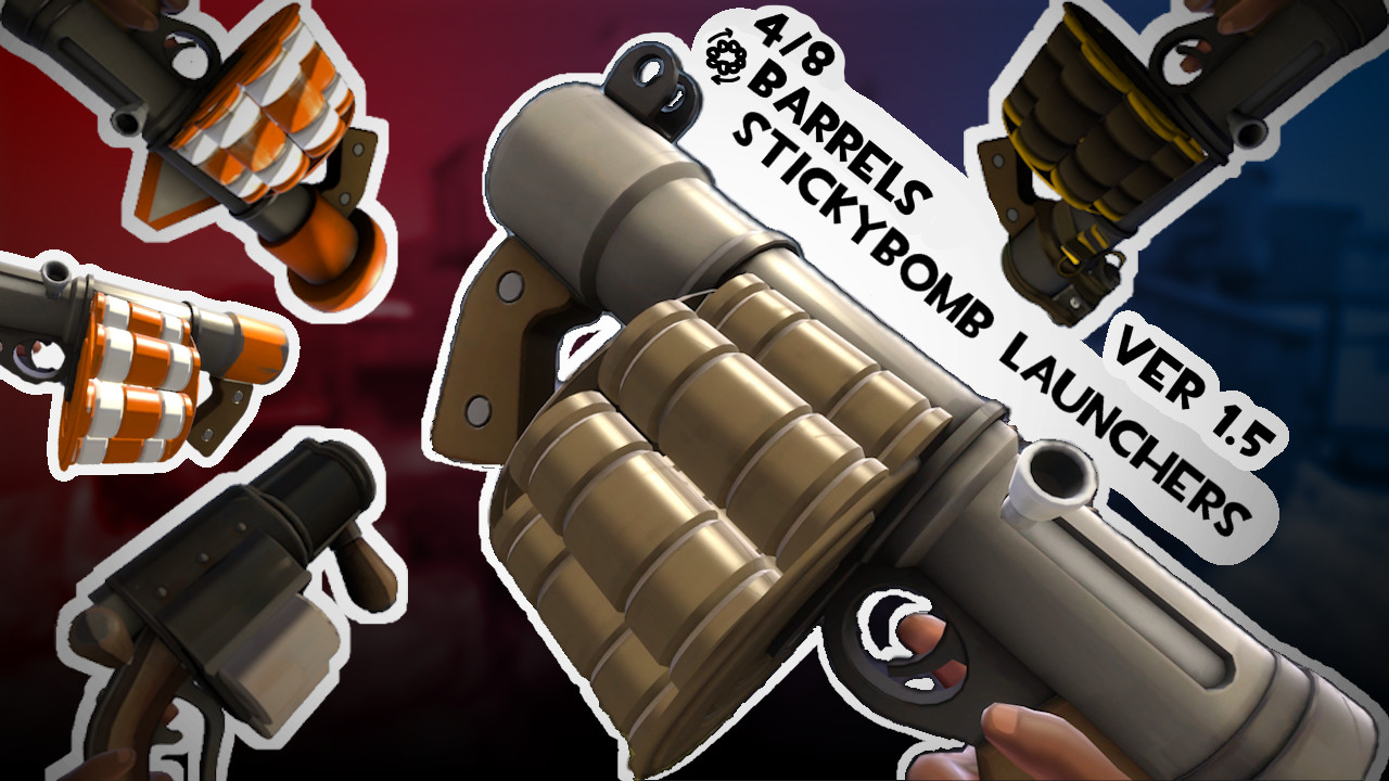 4/8 Drums Stickybomb Launchers Mod for Team Fortress 2 | TF2 Mods