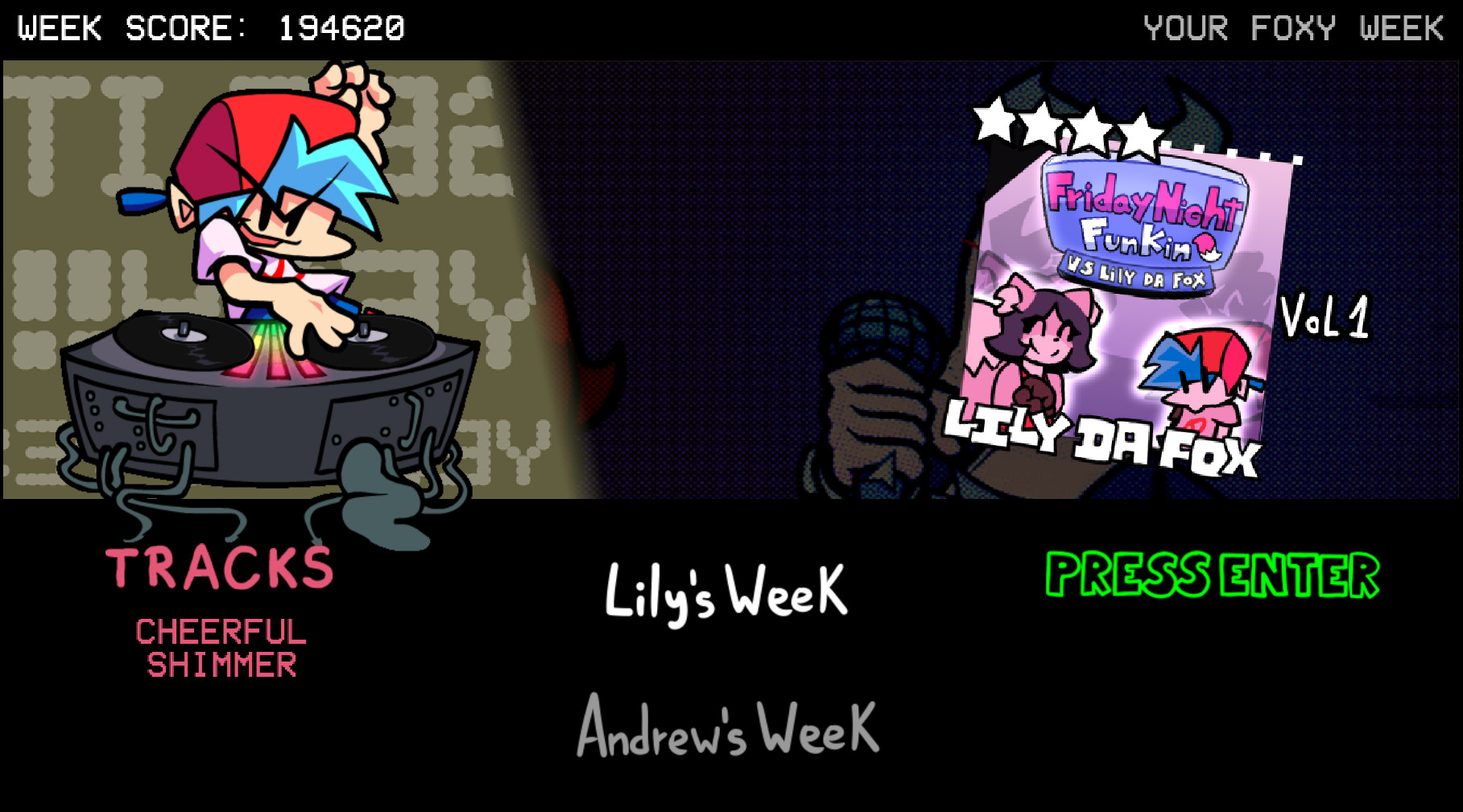 Vs. Lily da Fox Mod for Friday Night Funkin' | FNF Mods