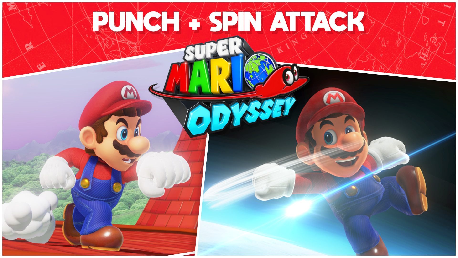 Mario's Punch + Spin Attack! Mod for Super Mario Odyssey | SMO Mods