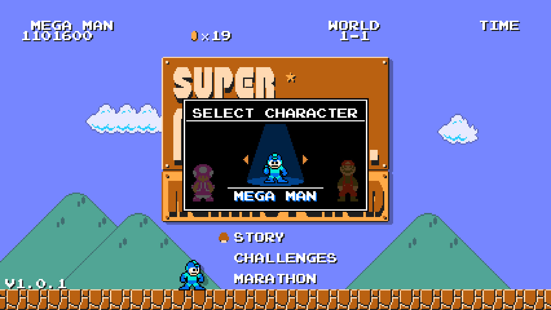 Mega Man Mod for Super Mario Bros. Remastered [Unofficial] | SMB1R Mods