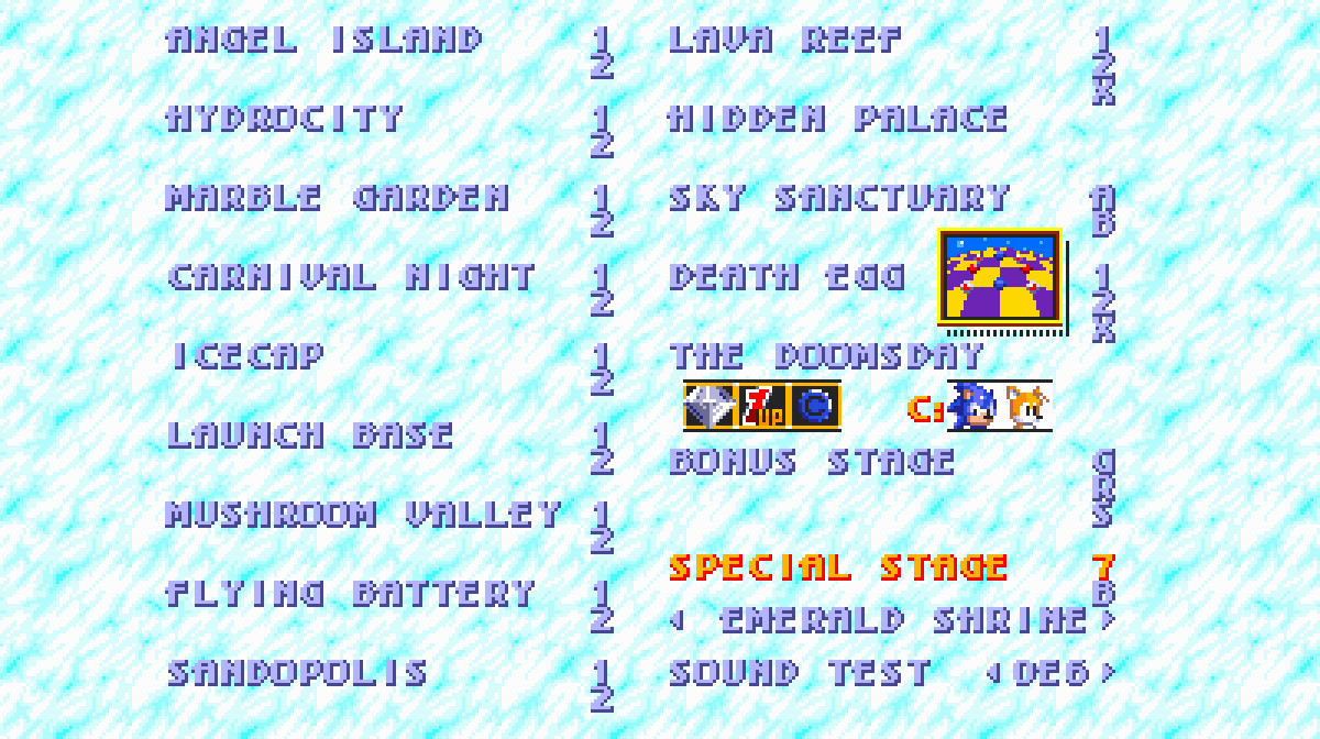 Sonic 3 Complete Level Select Plus Mod for Sonic 3 A.I.R. | S3AIR Mods