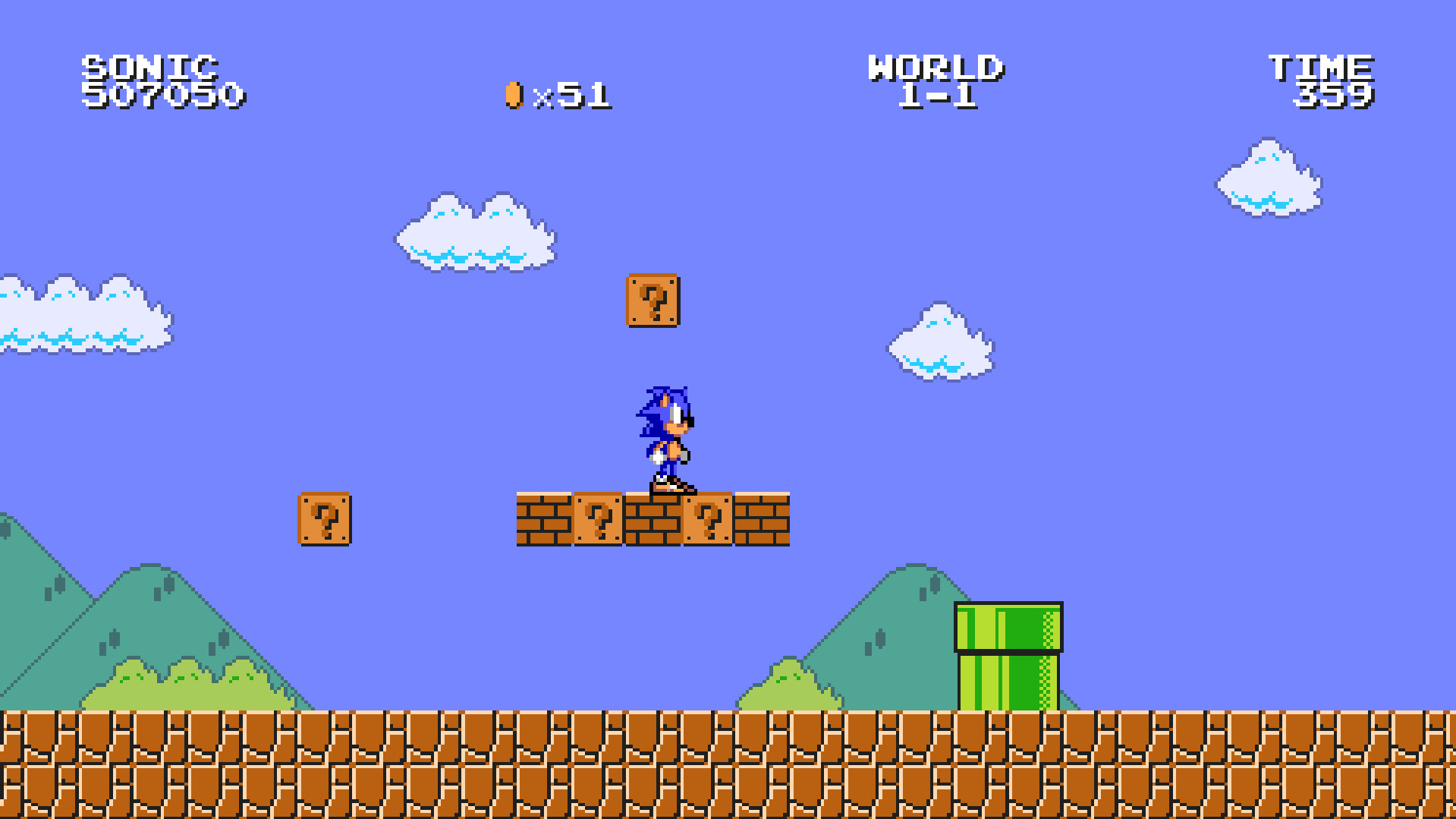 Sonic(Master System) Mod for Super Mario Bros. Remastered [Unofficial ...
