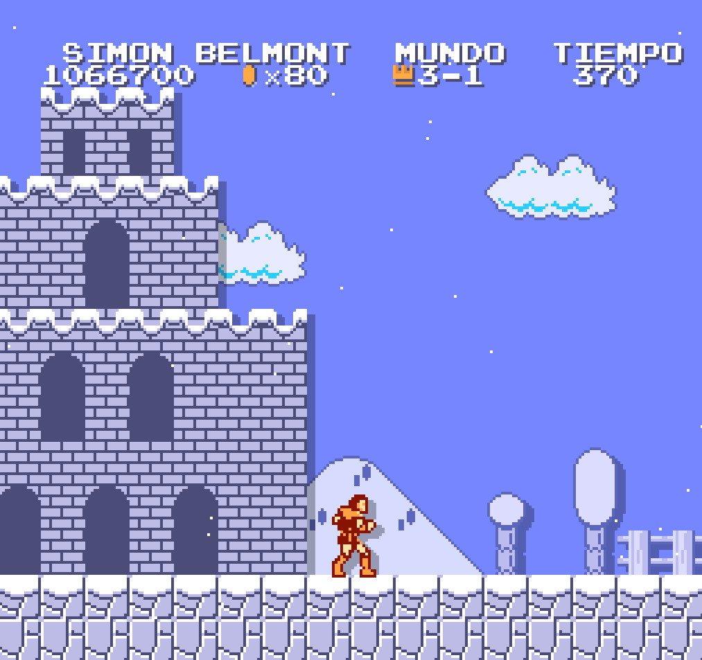 Simon Belmont (Custom Character) Mod for Super Mario Bros. Remastered ...