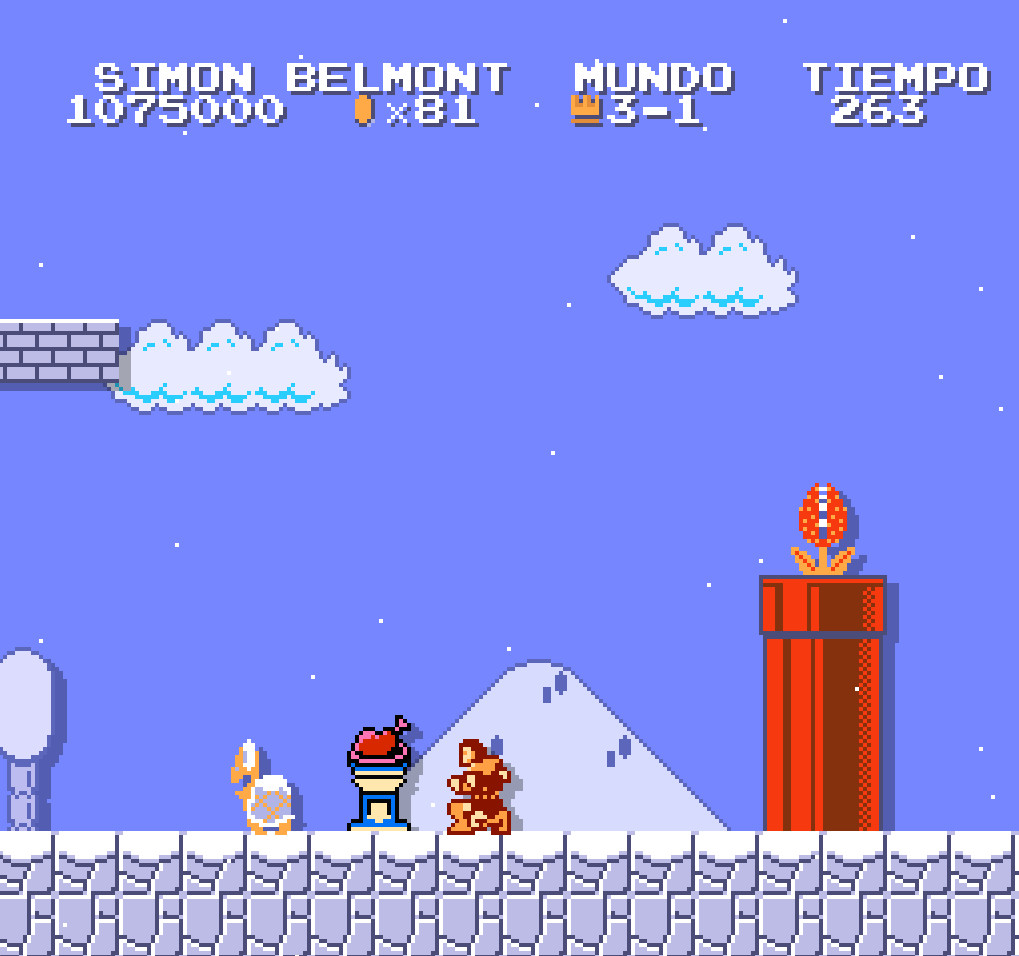 Simon Belmont (Custom Character) Mod for Super Mario Bros. Remastered ...
