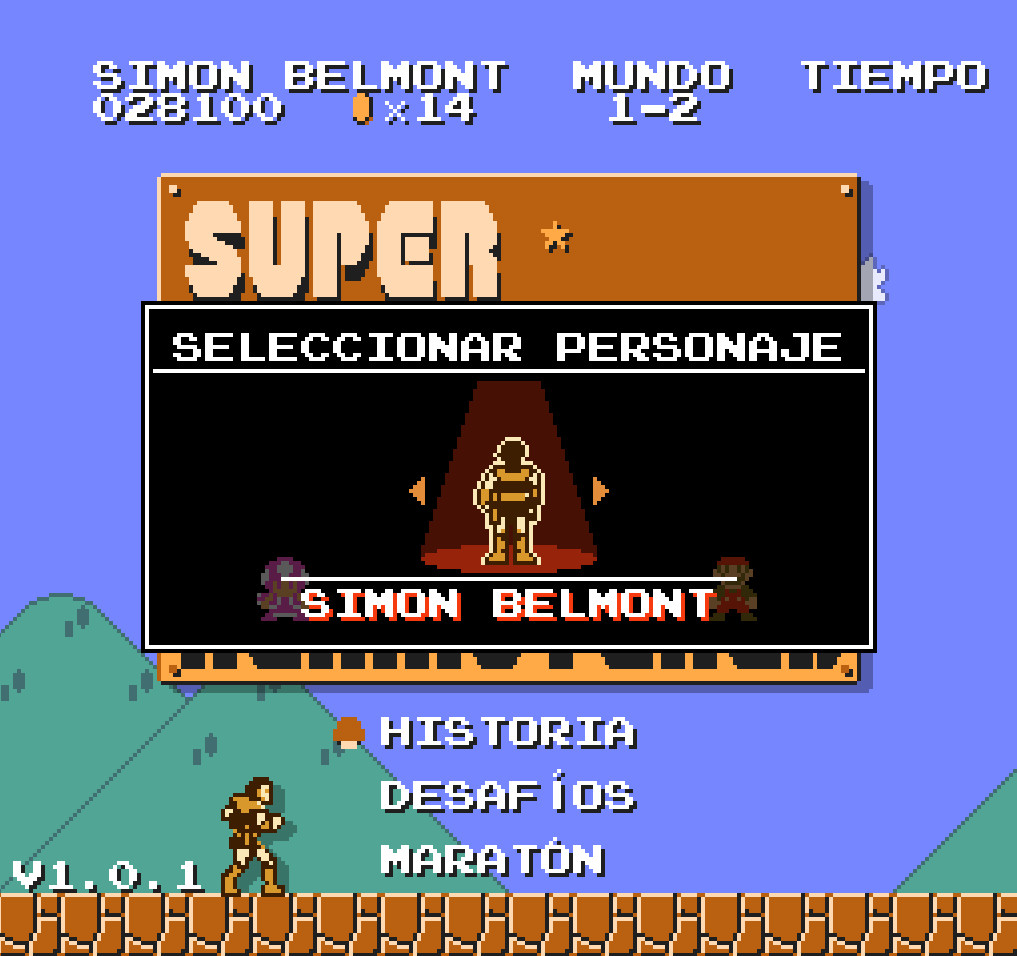 Simon Belmont (Custom Character) Mod for Super Mario Bros. Remastered ...