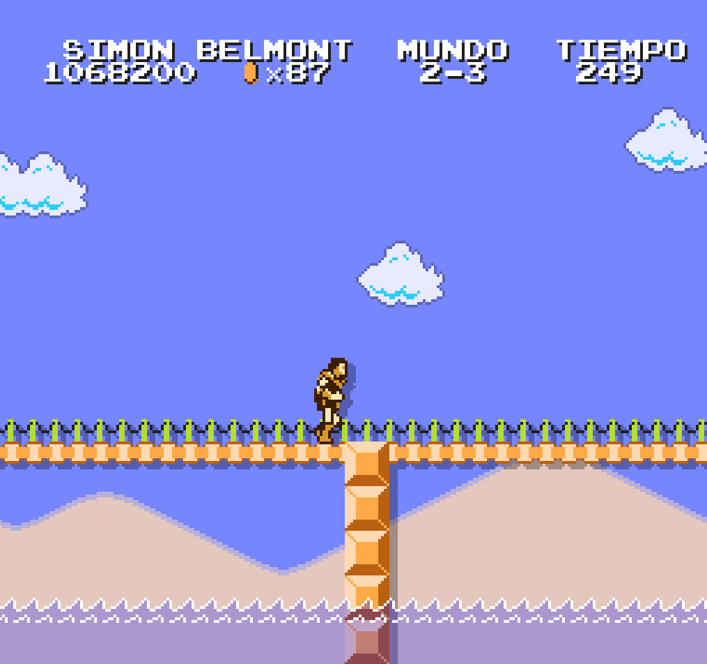 Simon Belmont (Custom Character) Mod for Super Mario Bros. Remastered ...