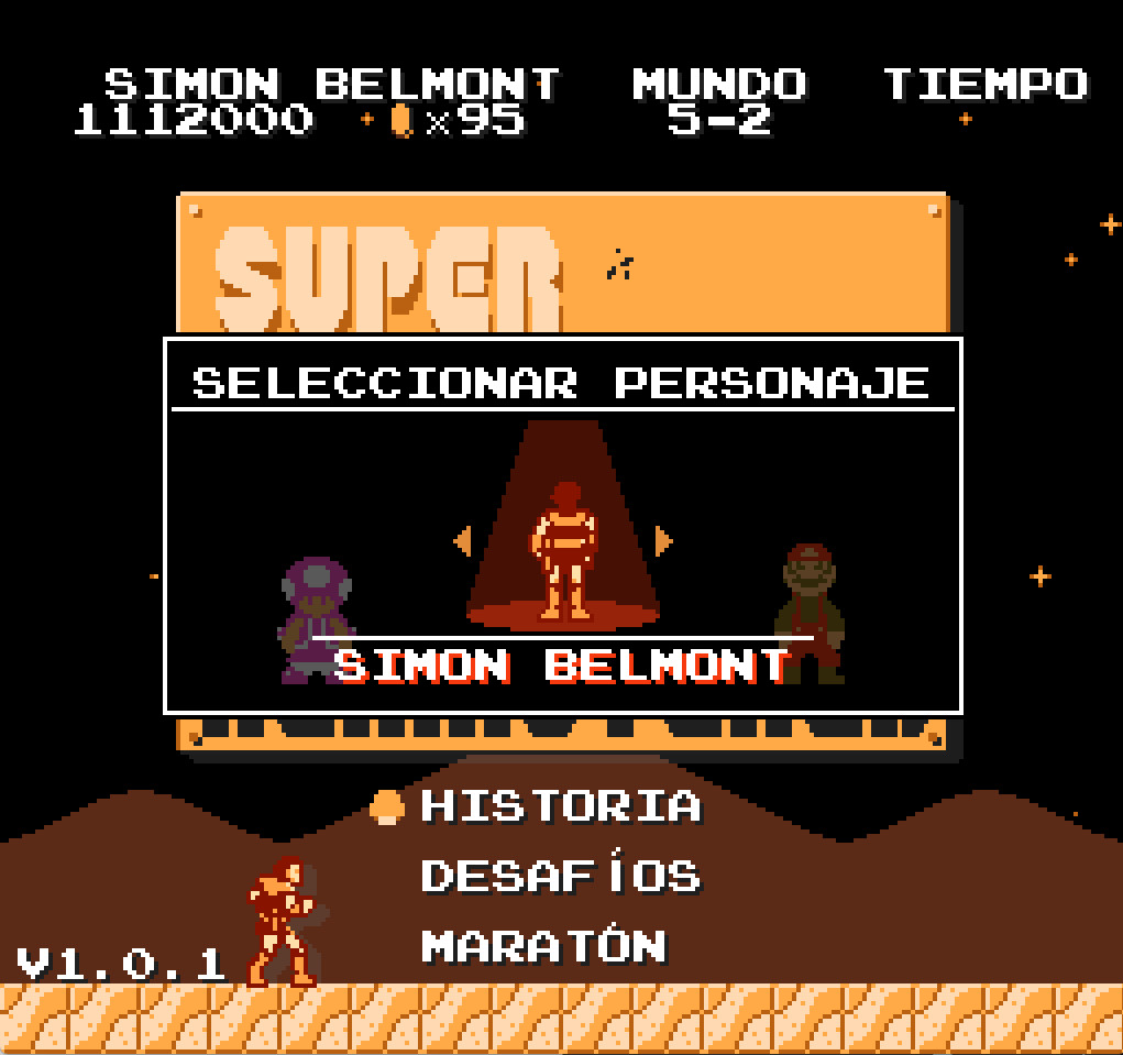 Simon Belmont (Custom Character) Mod for Super Mario Bros. Remastered ...
