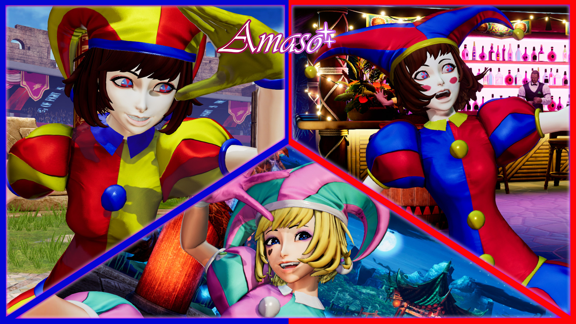 Sylvie as Pomni Mod for The King of Fighters XV | KoFXV Mods