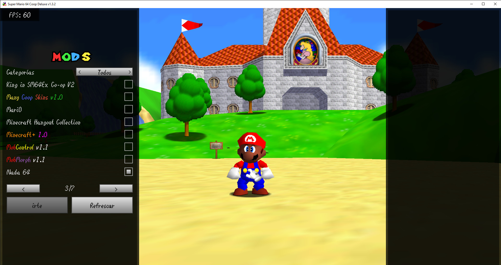 Nada 64. Mod for Super Mario 64 PC Port | SM64 PC Mods