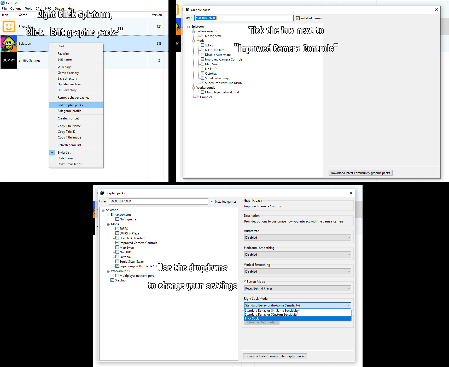 Improved Aim/Camera Controls (Cemu Only) Mod for Splatoon | Splatoon Mods