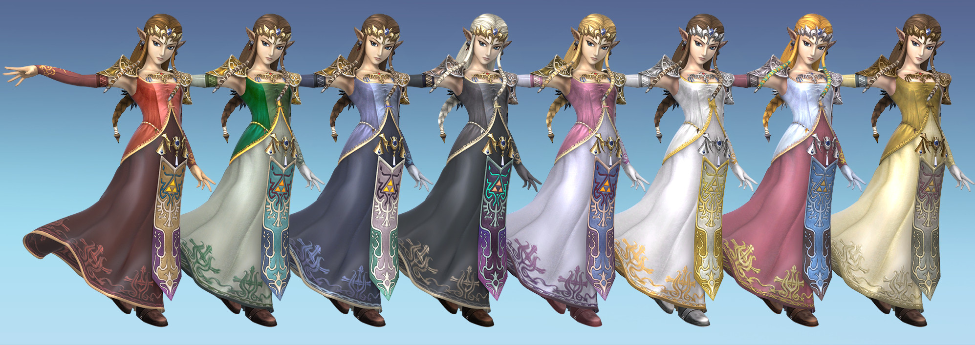 Zelda Smash 4 Pose Cosmetic Pack Mod for Super Smash Bros. Brawl ...