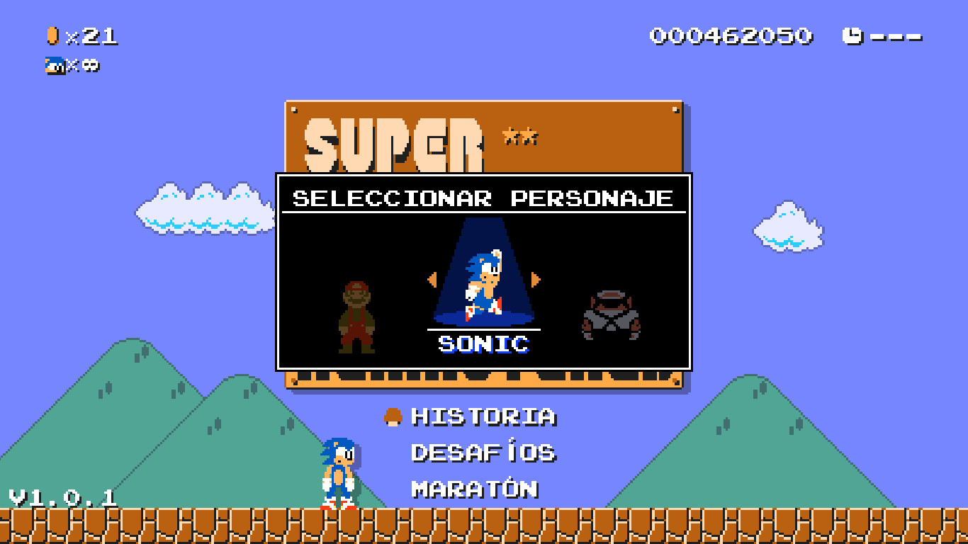 Sonic SMB1 Style + SFX Mod for Super Mario Bros. Remastered [Unofficial ...