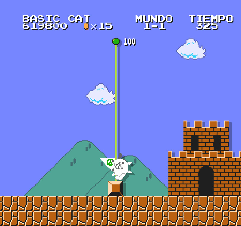 Basic cat (The battle cats) Mod for Super Mario Bros. Remastered ...
