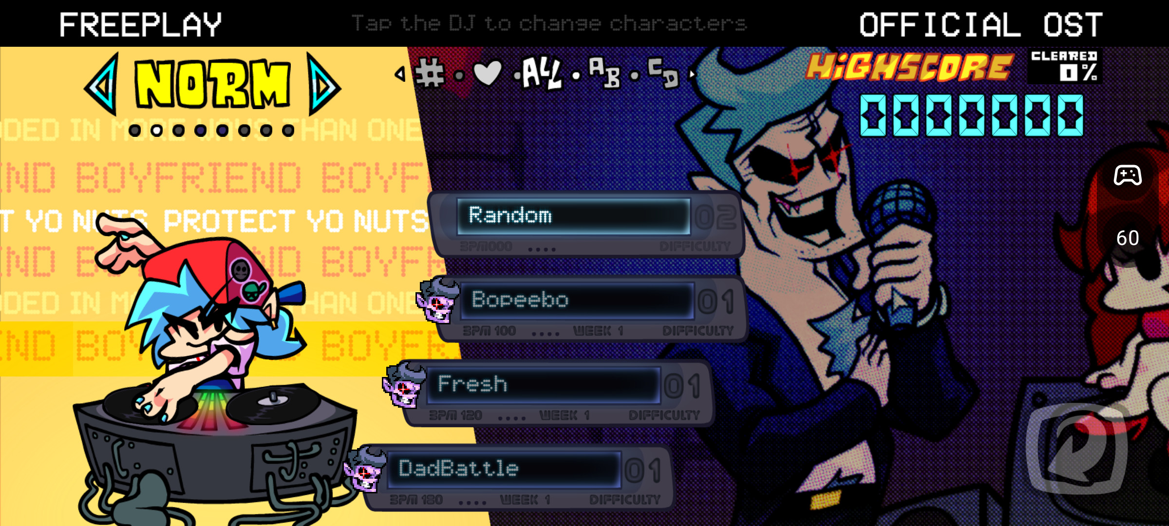 GIRLFRIEND MODE RESKIN FOR V SLICE Mod for Friday Night Funkin' | FNF Mods