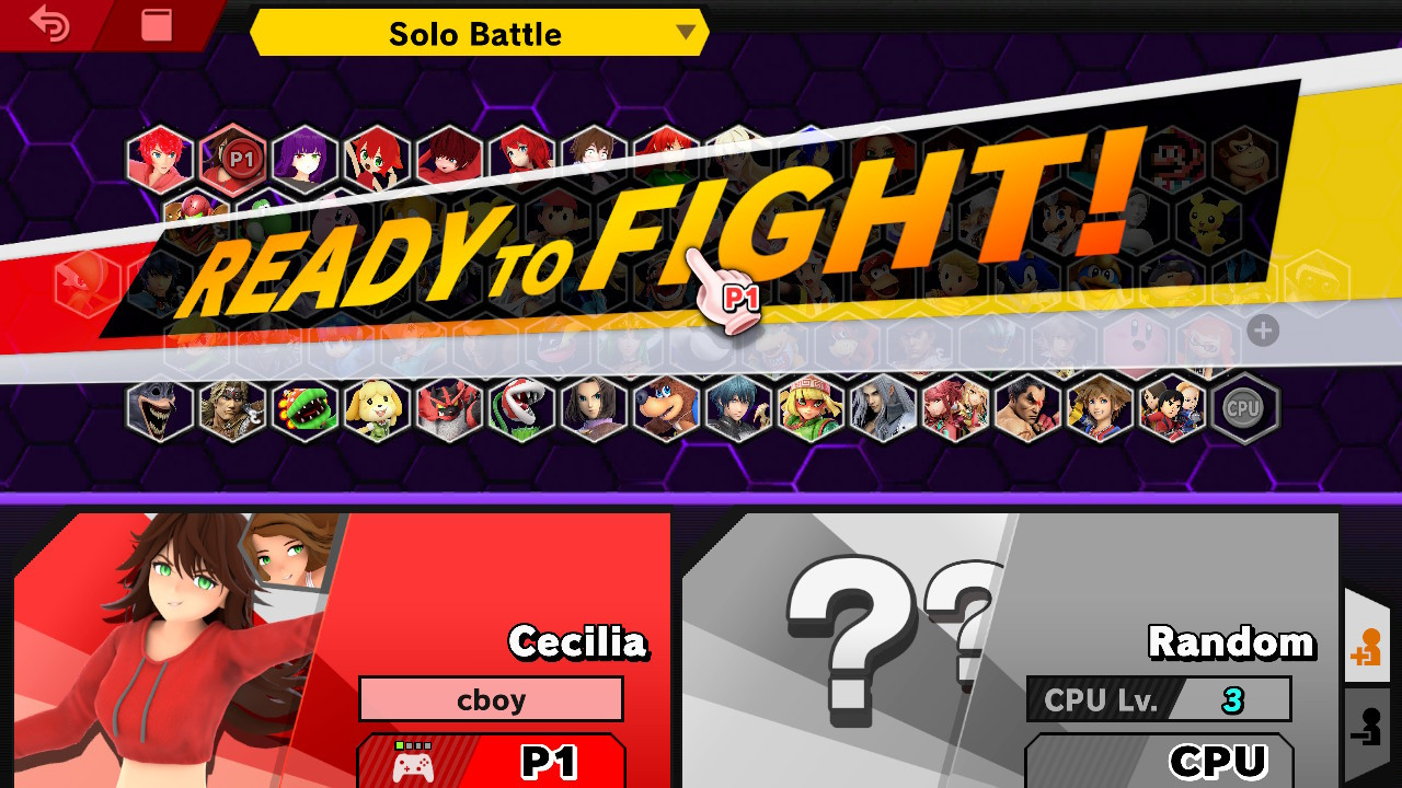 Cecilia Chiyako (CBoyDoesStuff) Mod for Super Smash Bros. Ultimate ...