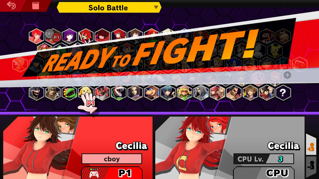 Cecilia Chiyako (CBoyDoesStuff) Mod for Super Smash Bros. Ultimate ...