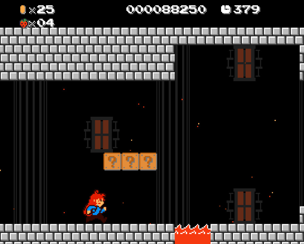 Madeline (And her other self) in SMBR Mod for Super Mario Bros ...