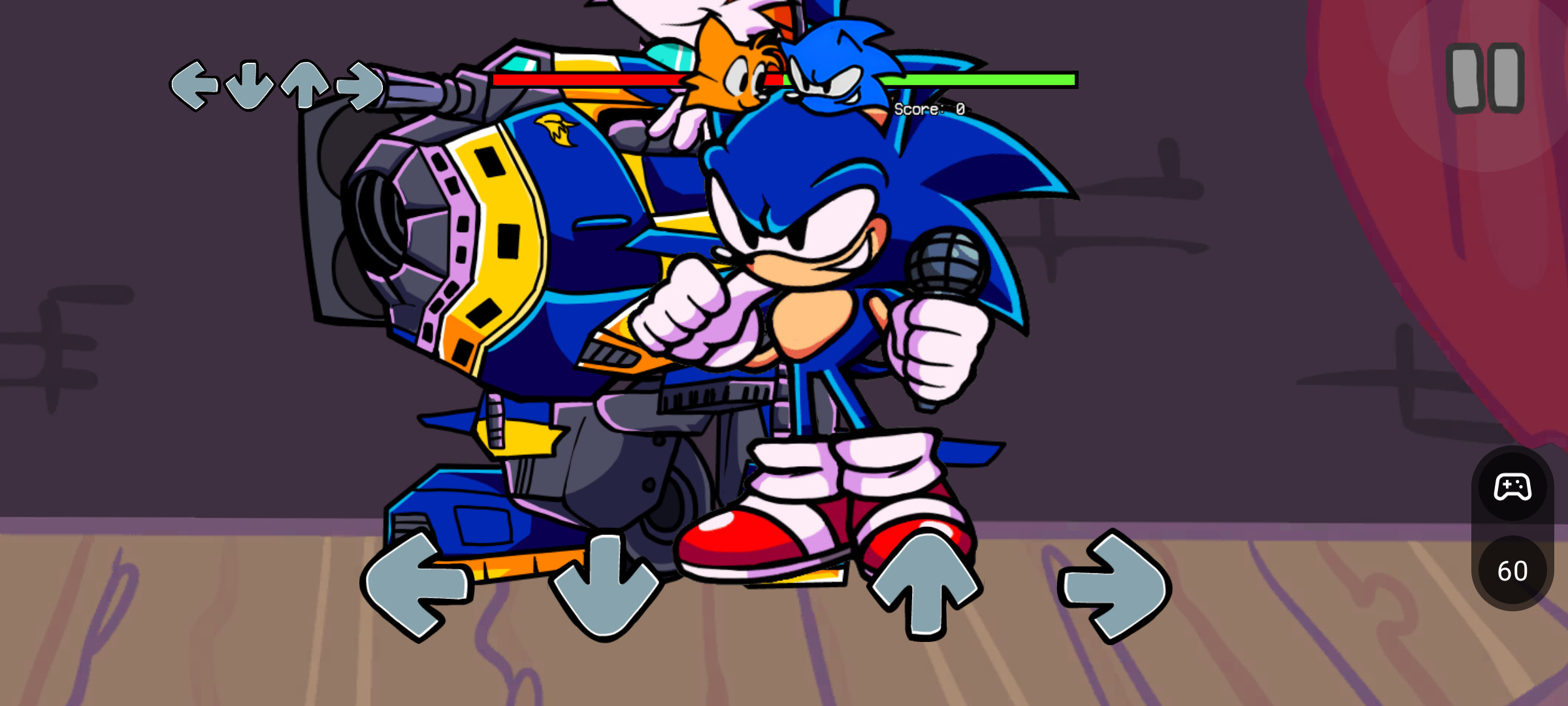 SONIC OVER BF RESKIN Mod for Friday Night Funkin' | FNF Mods