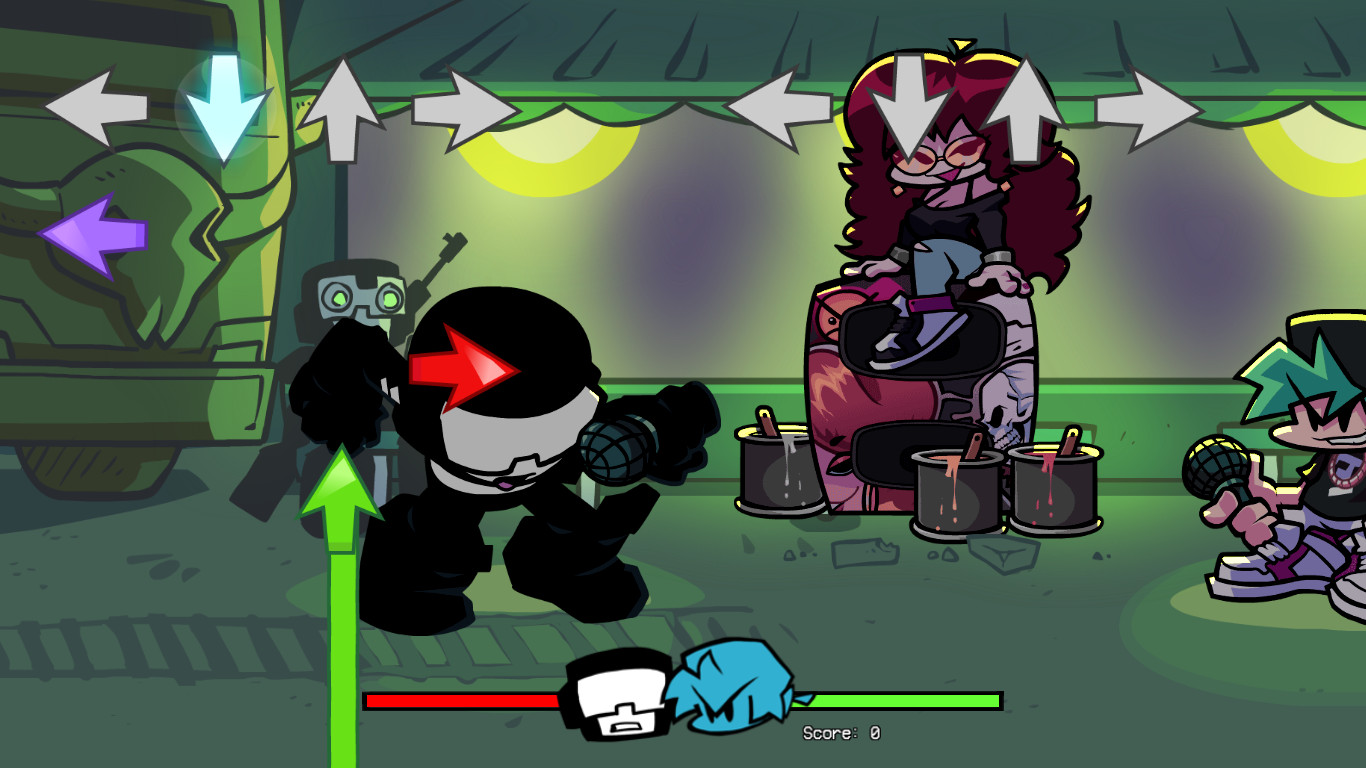 Baddies Skins V Slice Port Mod for Friday Night Funkin' | FNF Mods