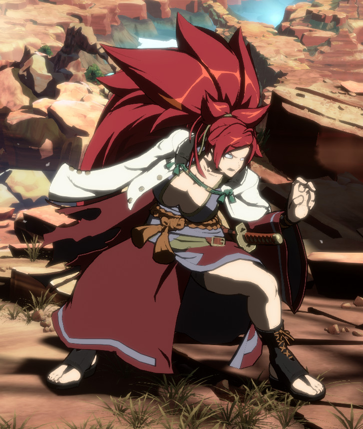 Gaara Baiken - Kazekage Edition Mod for GUILTY GEAR -STRIVE- | GGST Mods
