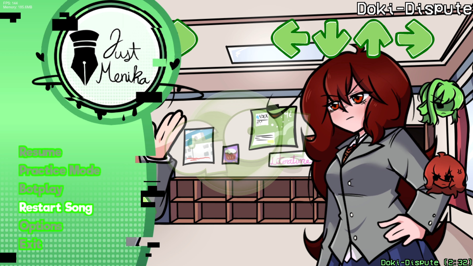 FNF: JUST MONIKA (HAPPY BIRTHDAY MONIKA) Mod for Friday Night Funkin ...
