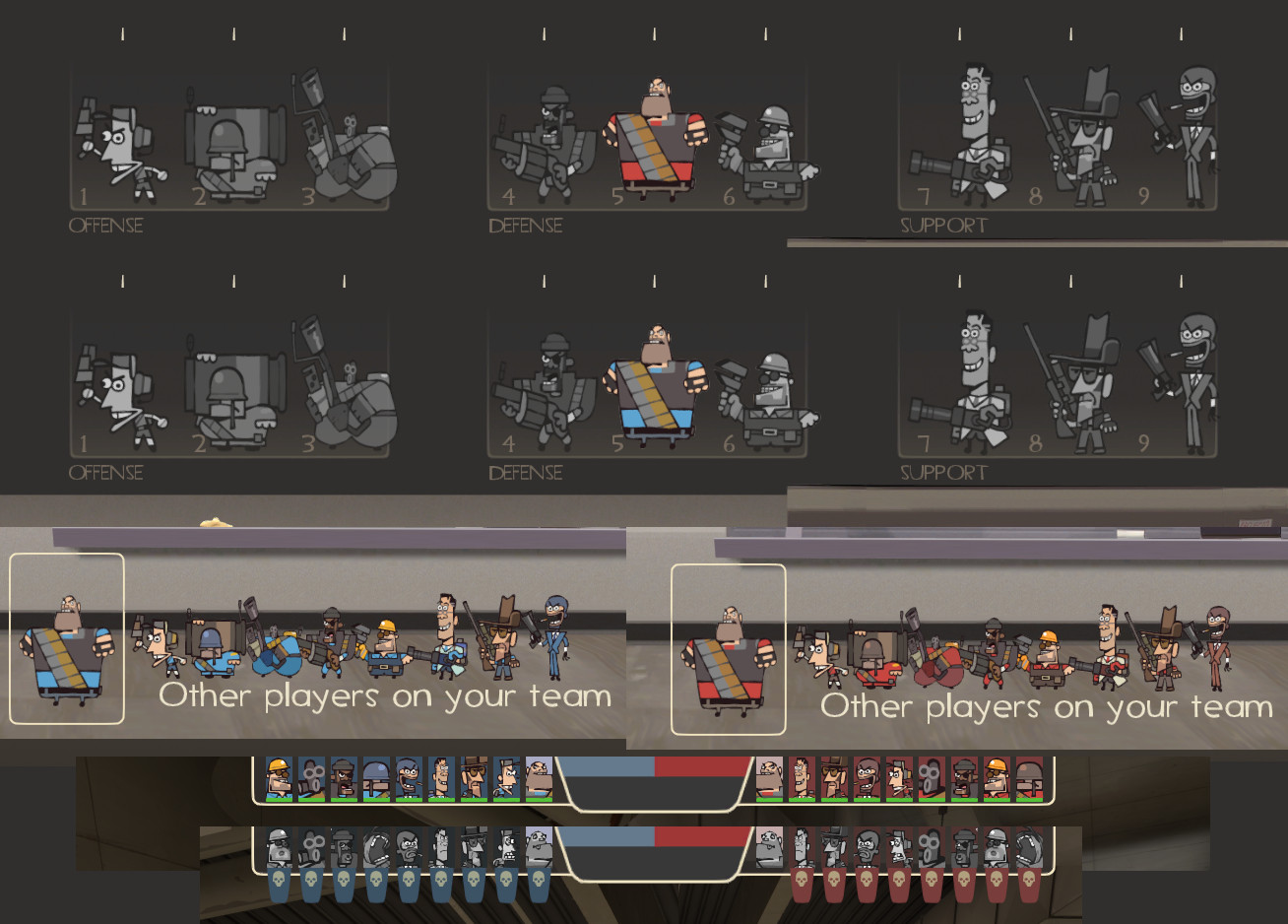 Cartoon Recap Class Portraits Mod for Team Fortress 2 | TF2 Mods