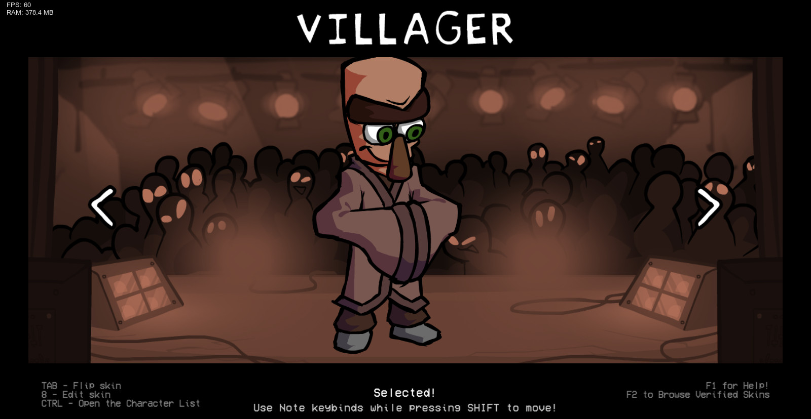 Minecraft Villager Skin Psych Engine Online Mod for Friday Night Funkin ...