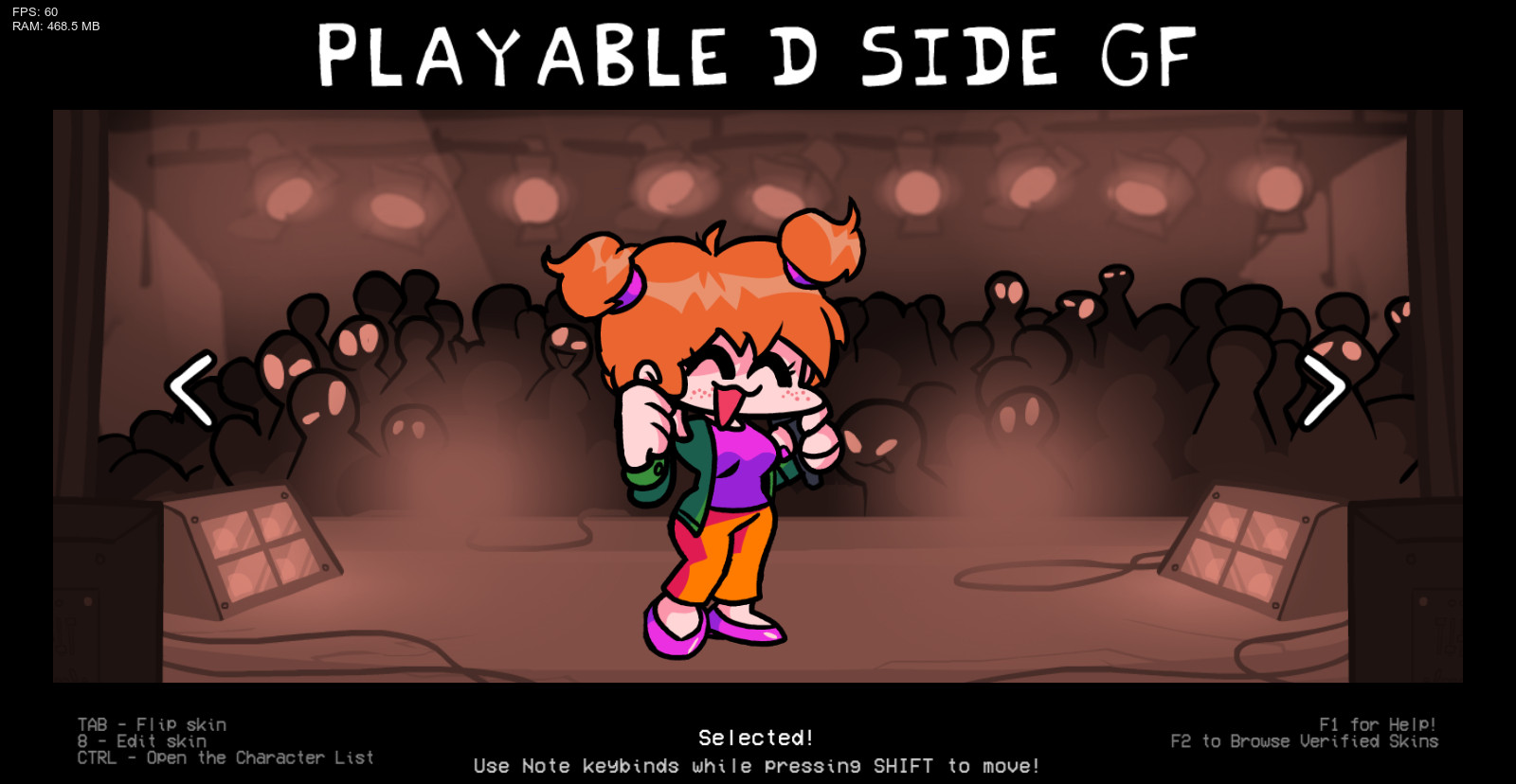 Playable D-side GF Psych Online Mod for Friday Night Funkin' | FNF Mods