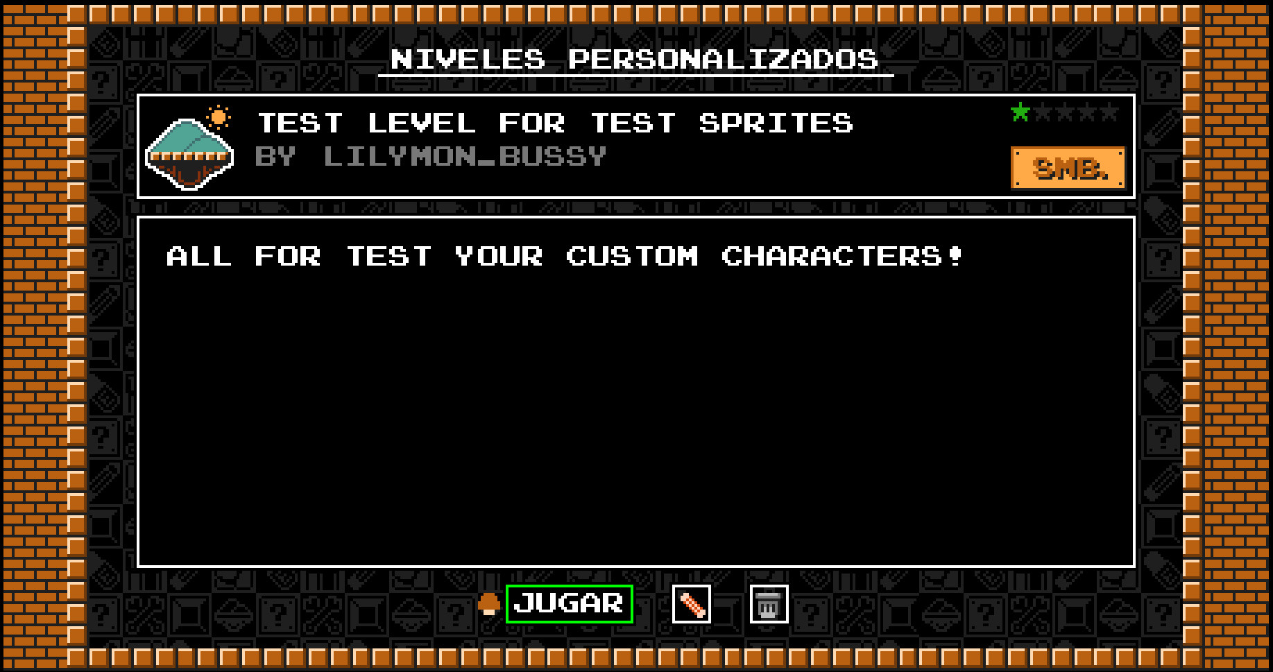 Test Level For Test Sprites Mod for Super Mario Bros. Remastered ...