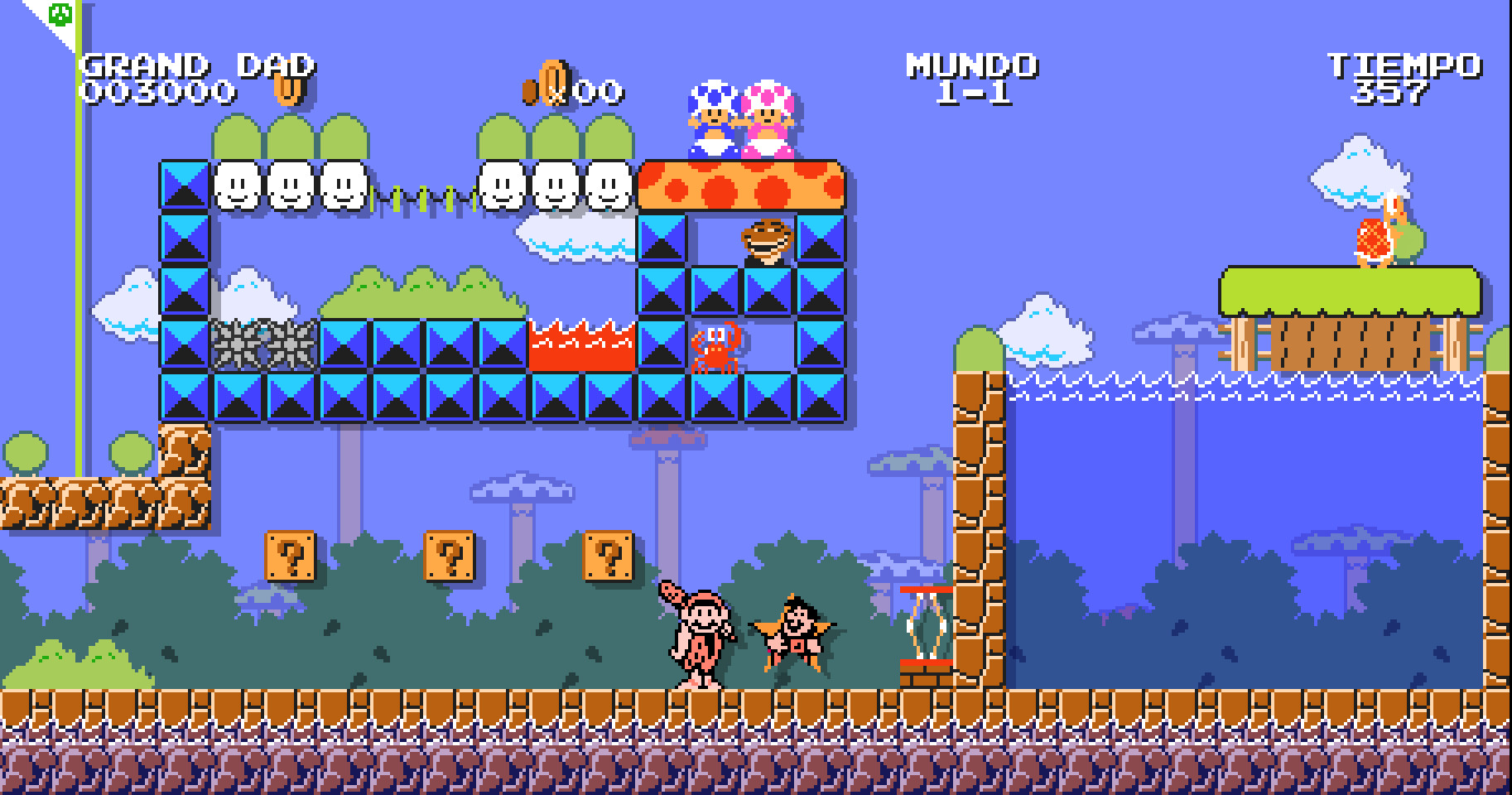 GRAND DAD! Mod for Super Mario Bros. Remastered [Unofficial] | SMB1R Mods