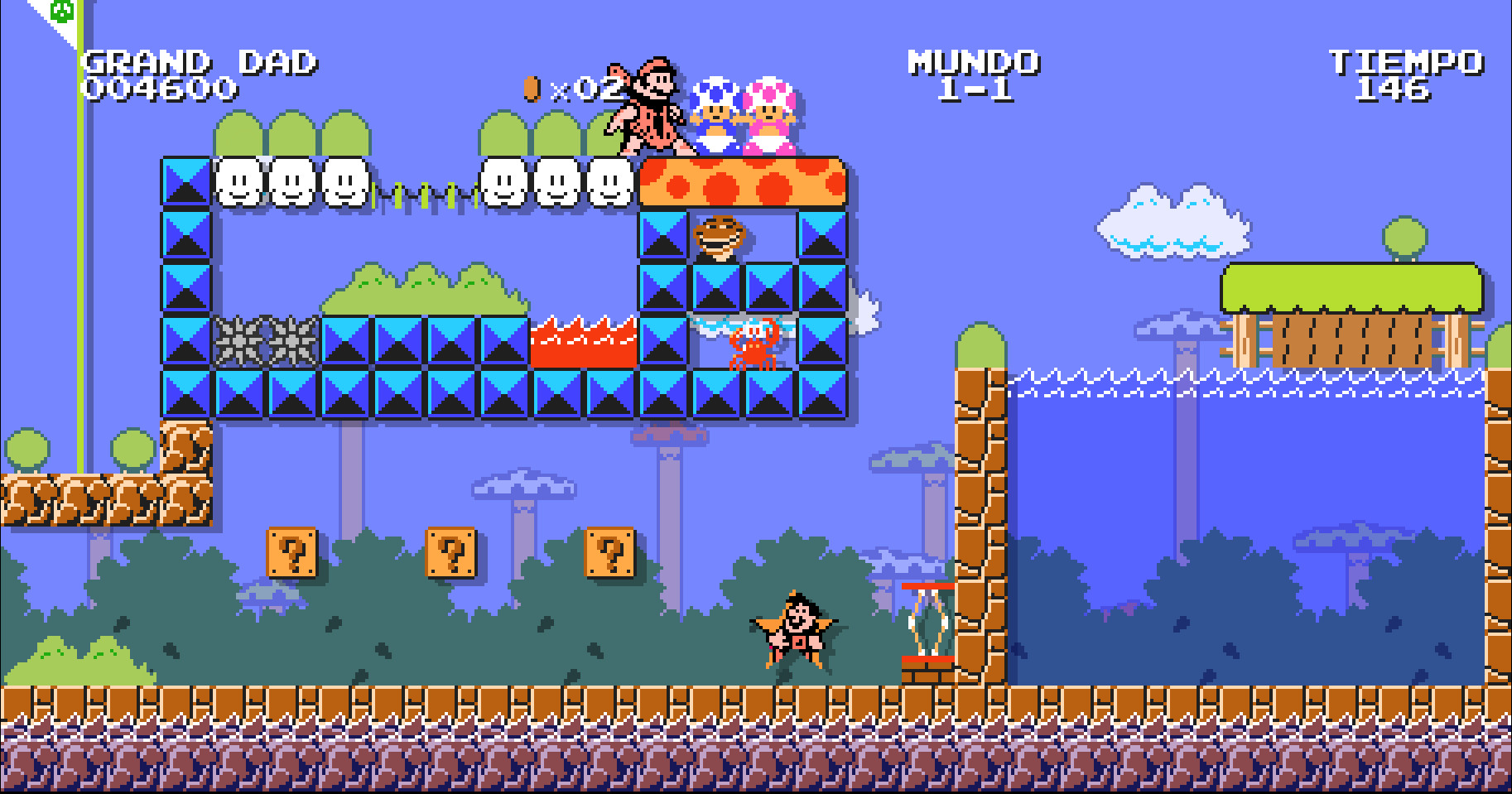 GRAND DAD! Mod for Super Mario Bros. Remastered [Unofficial] | SMB1R Mods
