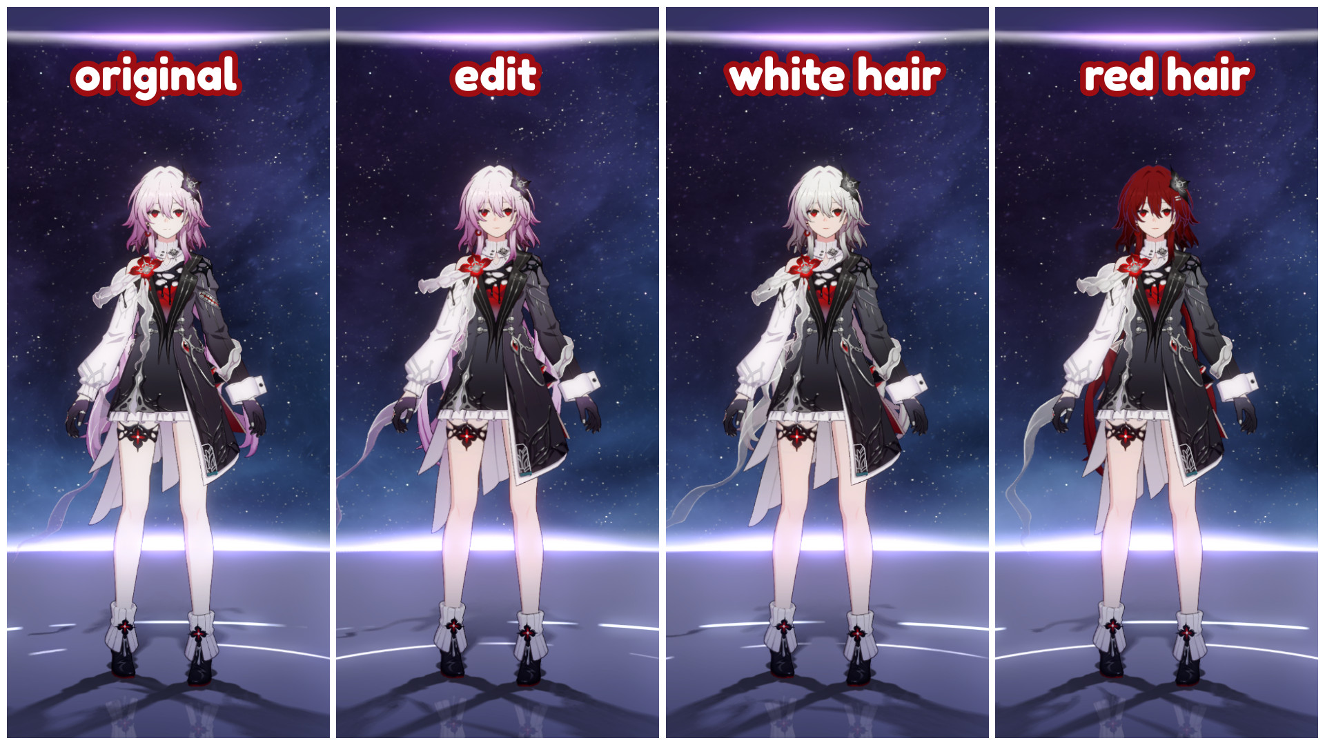 evernight ♡ recolors Mod for Honkai Star Rail | HSR Mods