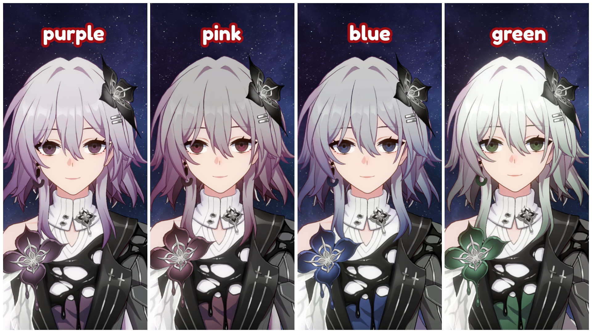 evernight ♡ recolors Mod for Honkai Star Rail | HSR Mods