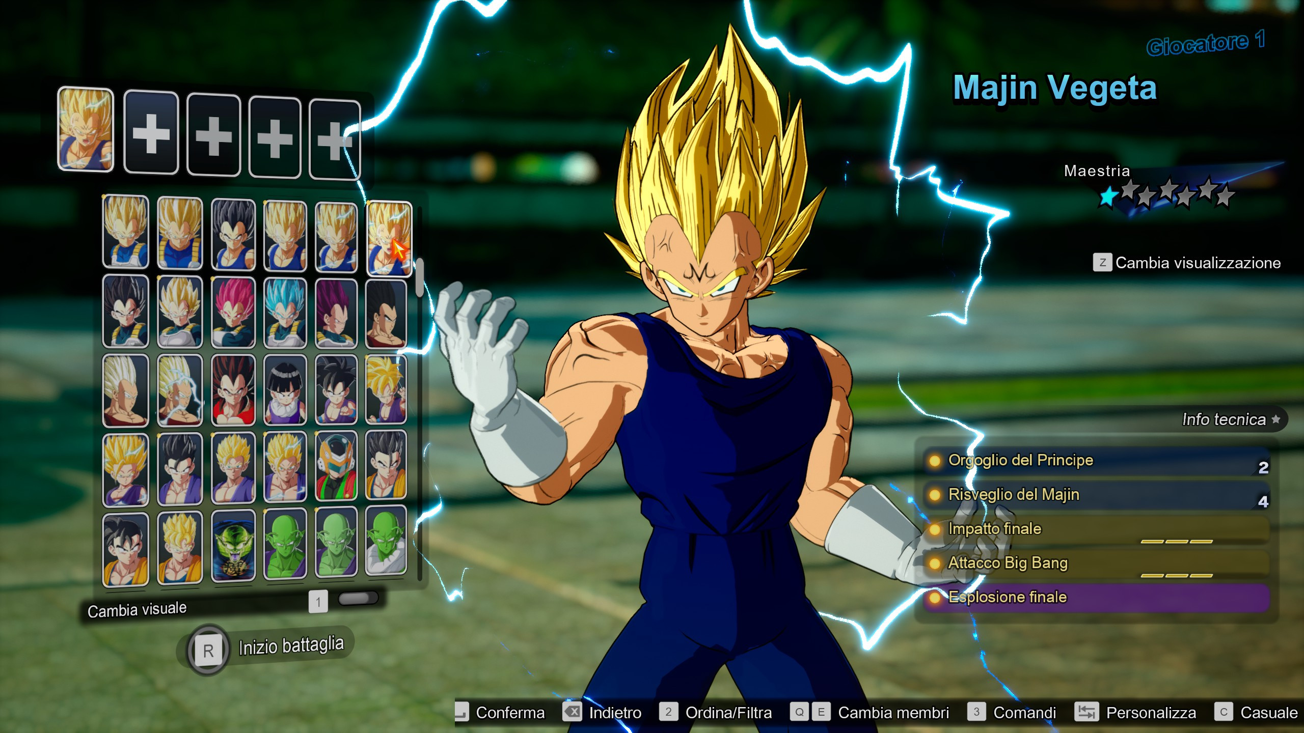 Character Lightning on Character Selection Mod for Dragon Ball ...
