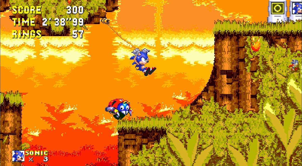 Motobug over Rhinobot (S3-Styled) Mod for Sonic 3 A.I.R. | S3AIR Mods