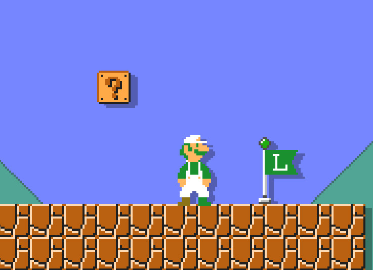 PixelCraftian Luigi (replaces the old one) Mod for Super Mario Bros ...