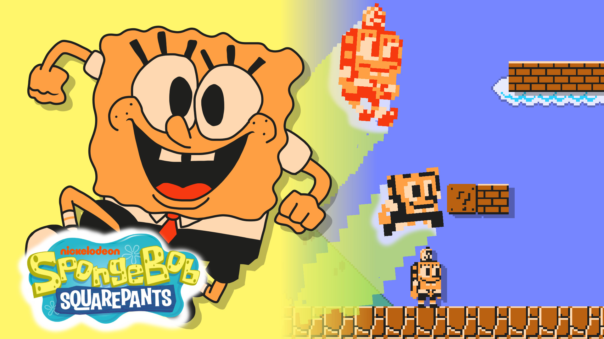 SpongeBob SquarePants in SMB1R! Mod for Super Mario Bros. Remastered ...