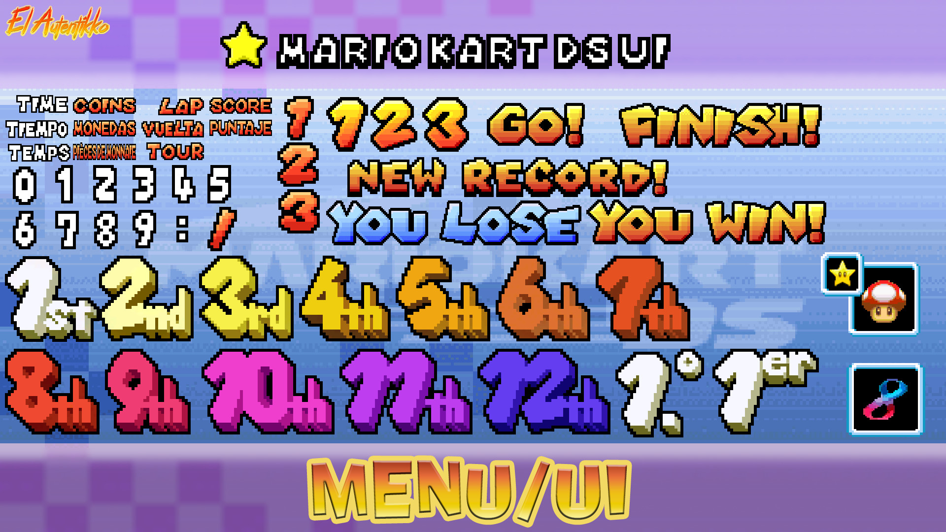 Mario Kart DS UI Mod for Mario Kart 8 Deluxe | MK8D Mods