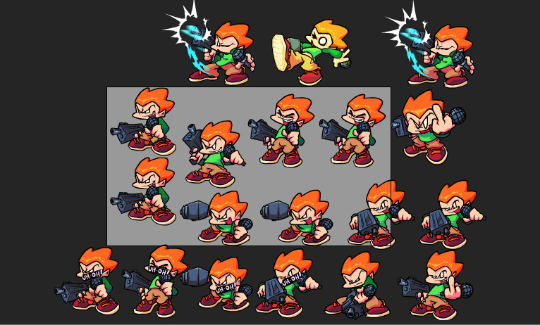 Slightly Newer Pico Sprites Mod for Friday Night Funkin' | FNF Mods