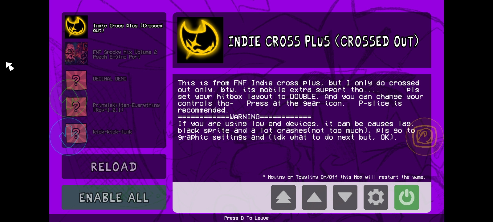 Fnf Indie Cross Plus (Crossed out only) mod folder Mod for Friday Night ...