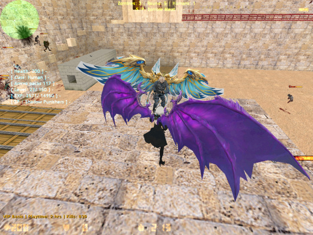 Cosmic Bat Wings - Parachute Model for CS 1.6 Mod for Counter-Strike 1. ...