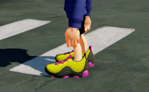 Yellow-Mesh Sneakers from Splatoon 2 Mod for Splatoon | Splatoon Mods