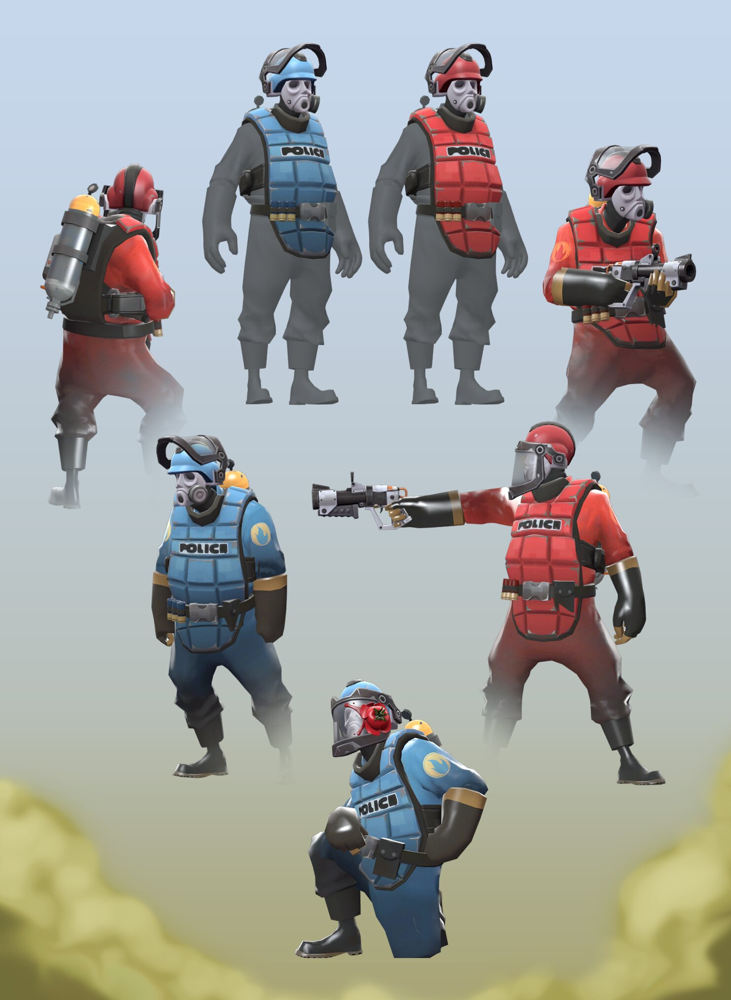 The Uncivil Servant (cosmetics set) Mod for Team Fortress 2 | TF2 Mods