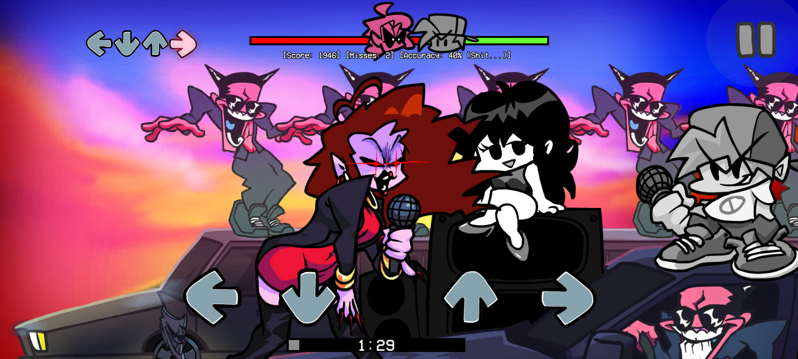 Grey Scale FNF Reskins [V-Slice/Mobile] Mod for Friday Night Funkin ...