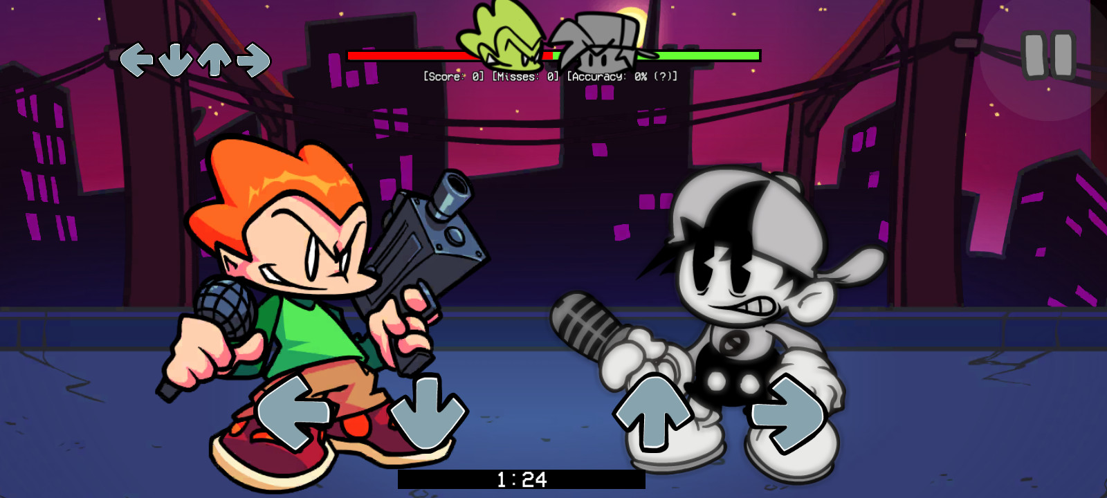 Grey Scale FNF Reskins [V-Slice/Mobile] Mod for Friday Night Funkin ...