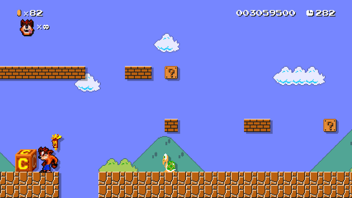 Crash Bandicoot + SFX With AkuAku Mod for Super Mario Bros. Remastered ...