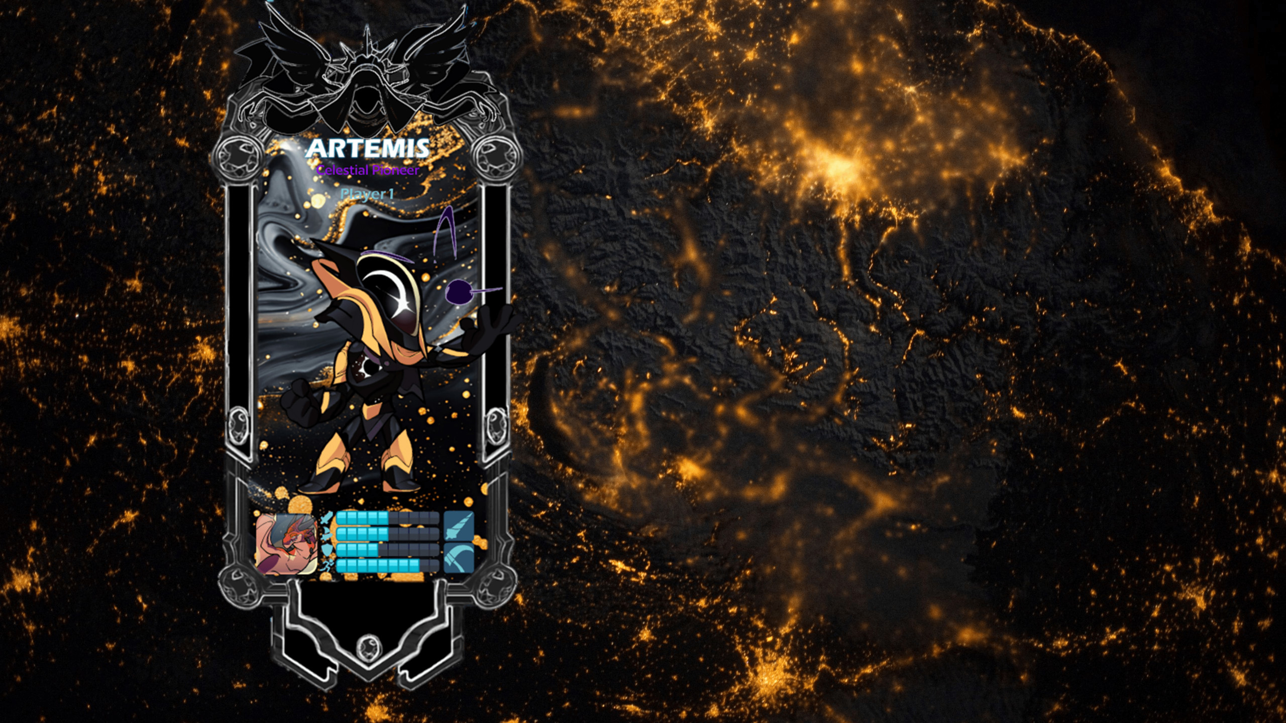 Space Themed Diamond Loading Frame Mod for Brawlhalla | BHalla Mods