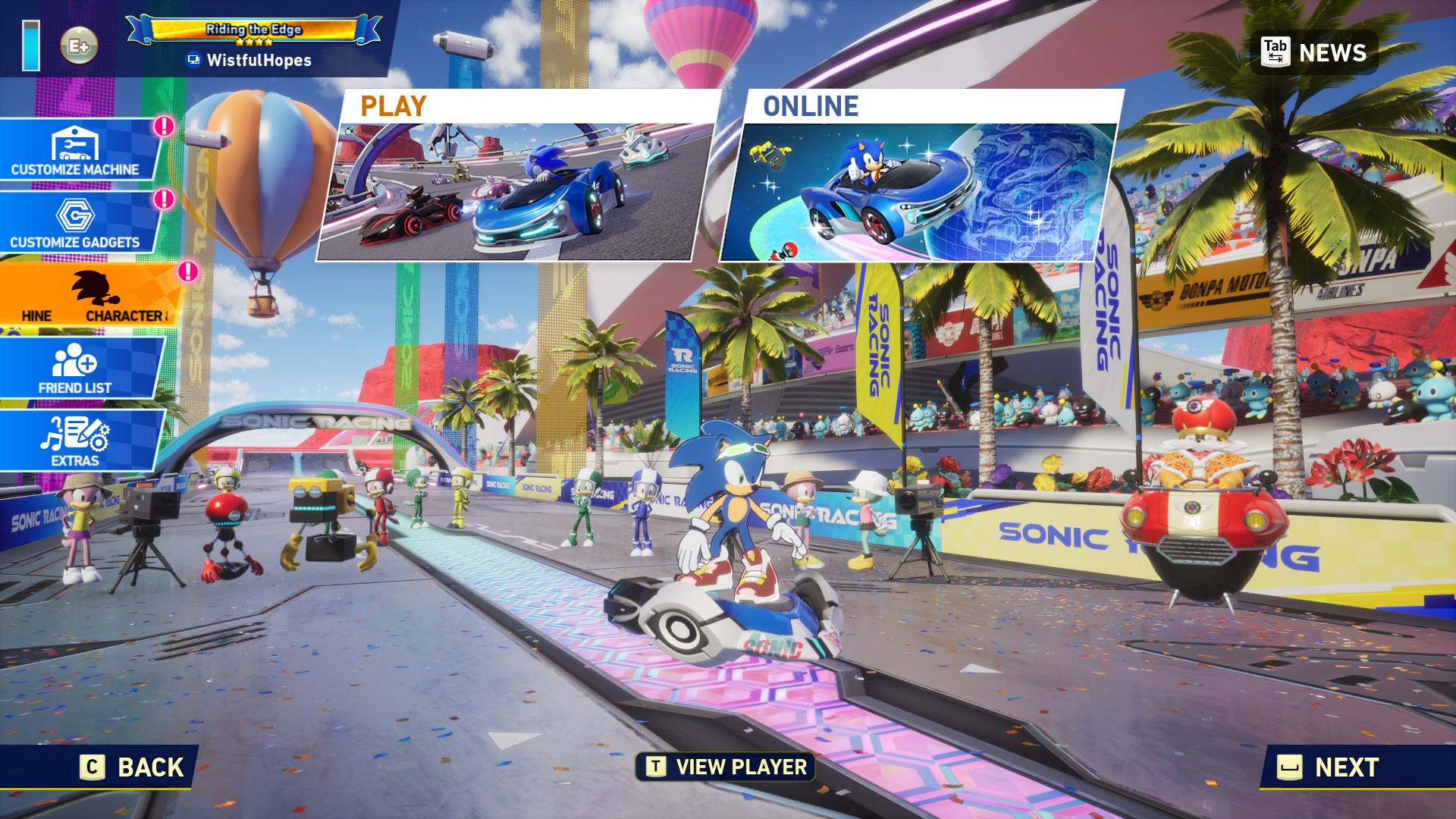 Riders-Style Cel Shaded Sonic Mod for Sonic Racing: CrossWorlds | SR:CW ...